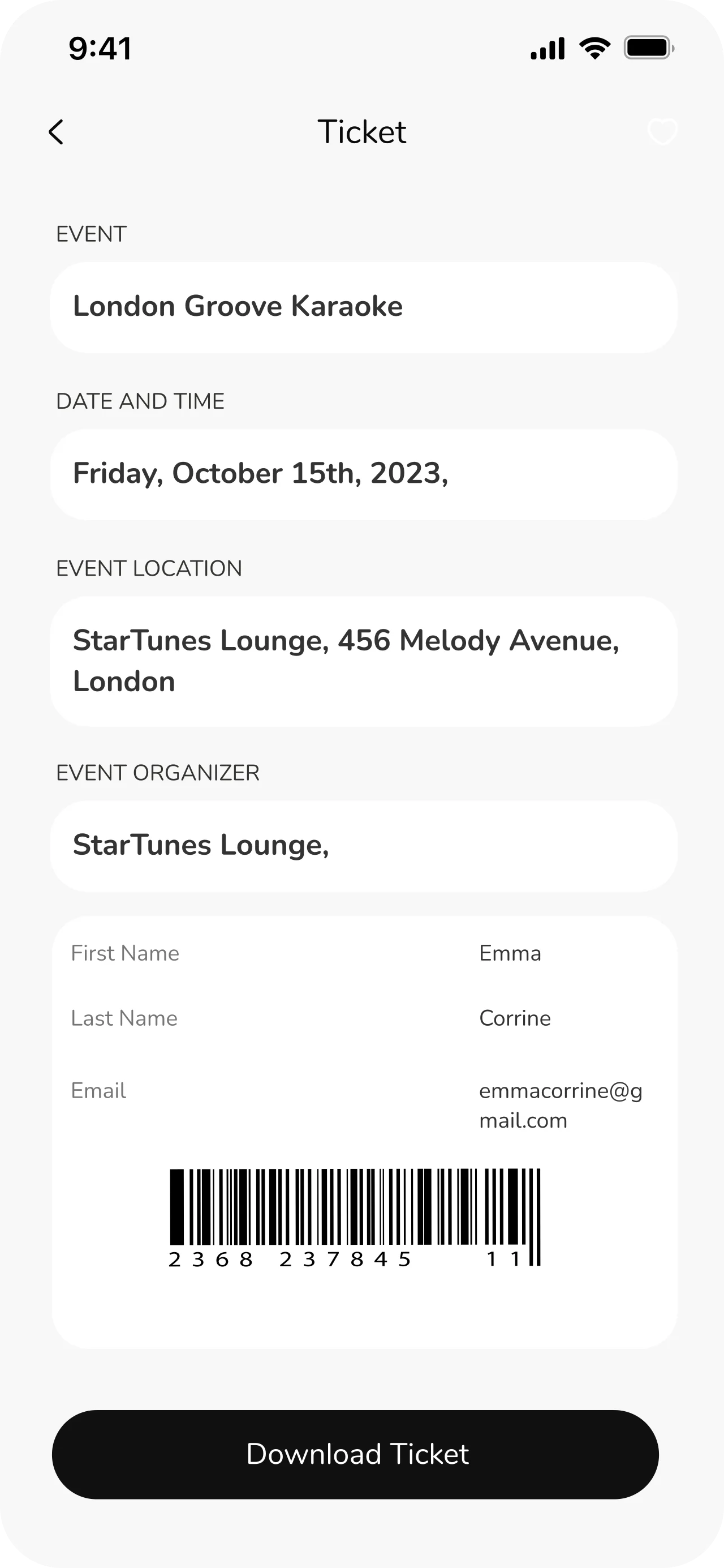 Ques : Event Management